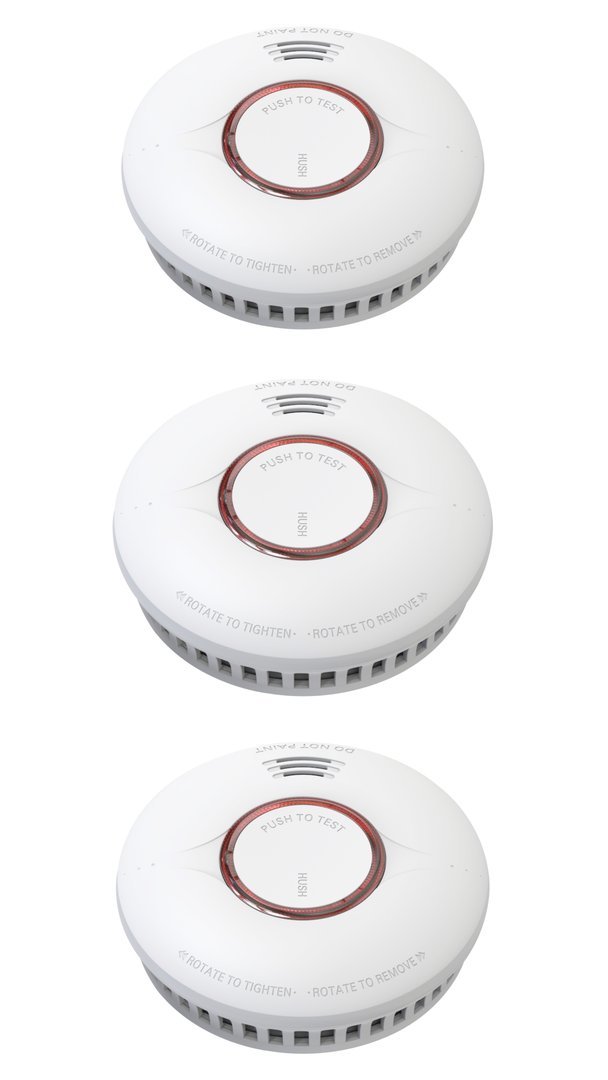 D&D Rookmelder TSS380A-H Pakket – 3 Stuks | 10 Jaar Batterij & Q-Label
